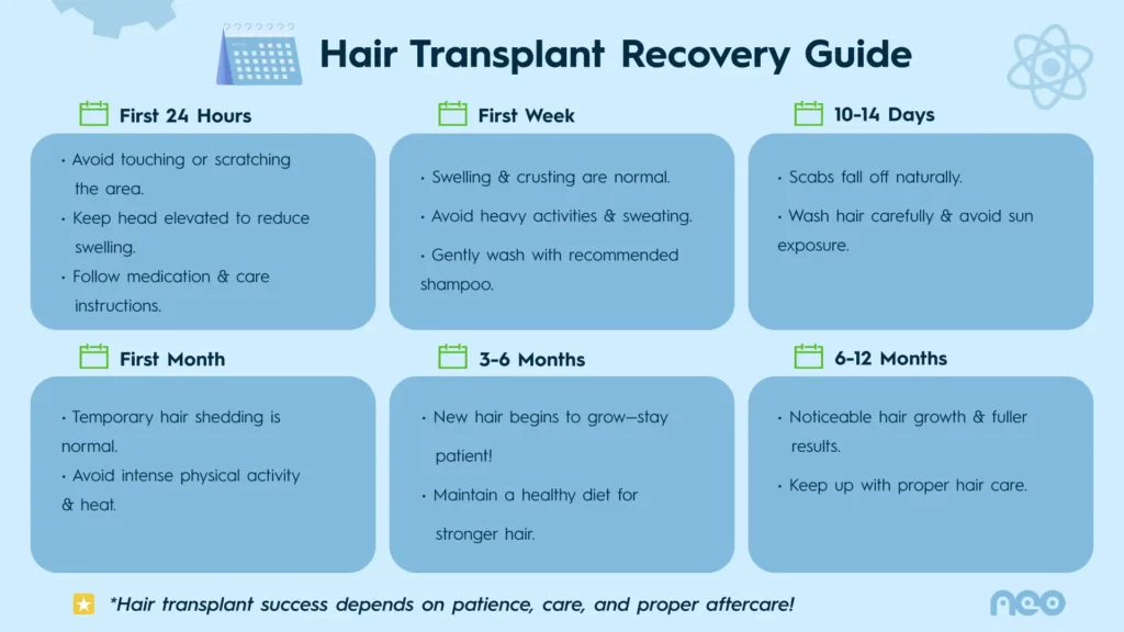 Recovery After Hair Transplant in Turkey: What to Expect? - Neo Hair ...